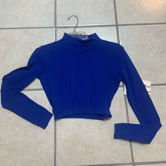 JB Bloomers | Tops | Adult Med Royal Blue Long Sleeve Zippered ...
